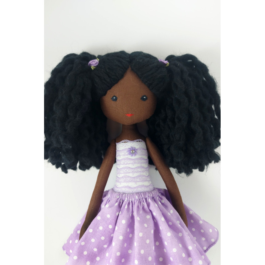 Black Rag Doll Ballerina | nilasdoll.com